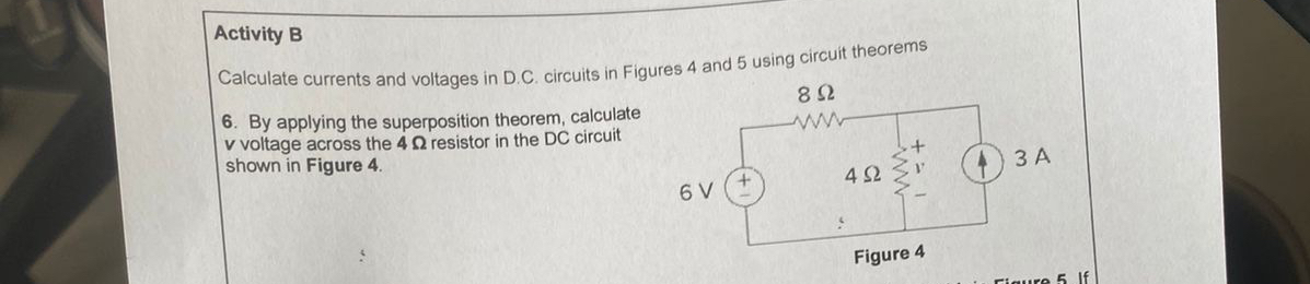Solved Activity BCalculate currents and voltages in D.C. | Chegg.com