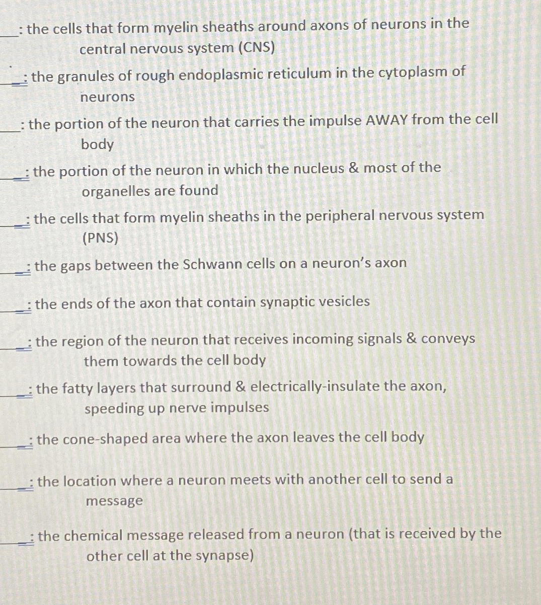 Solved : the cells that form myelin sheaths around axons of | Chegg.com