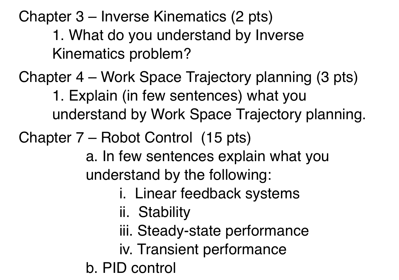 Solved Chapter 3 - ﻿Inverse Kinematics (2 ﻿pts)What do you | Chegg.com