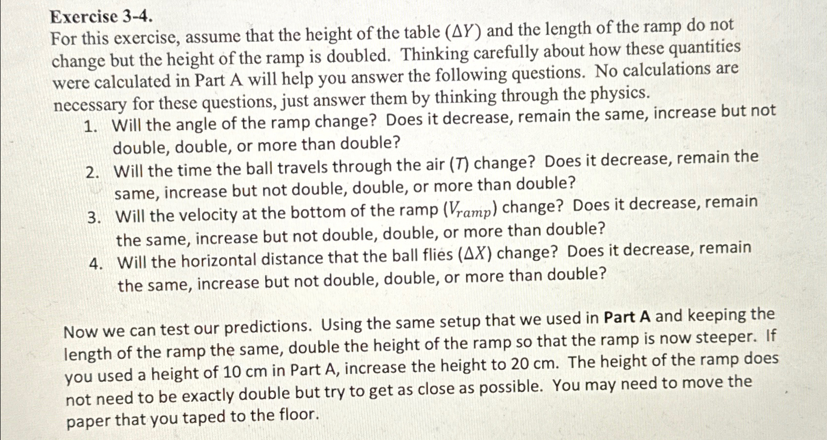 Solved Exercise 3-4.\\nFor this exercise, assume that the | Chegg.com Solved Exercise 3-4.\\nFor this exercise, assume that the | Chegg.com