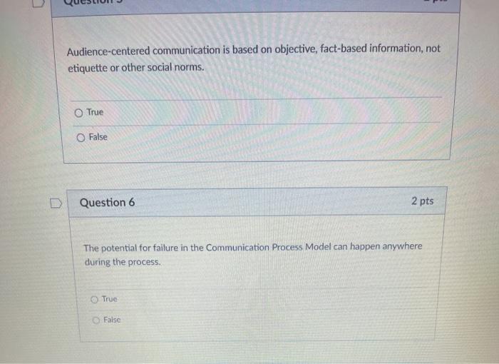 Solved Audience-centered communication is based on | Chegg.com