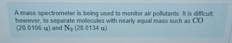 High Quality SOLUTION A mass spectrometer is being used to monitor air ...