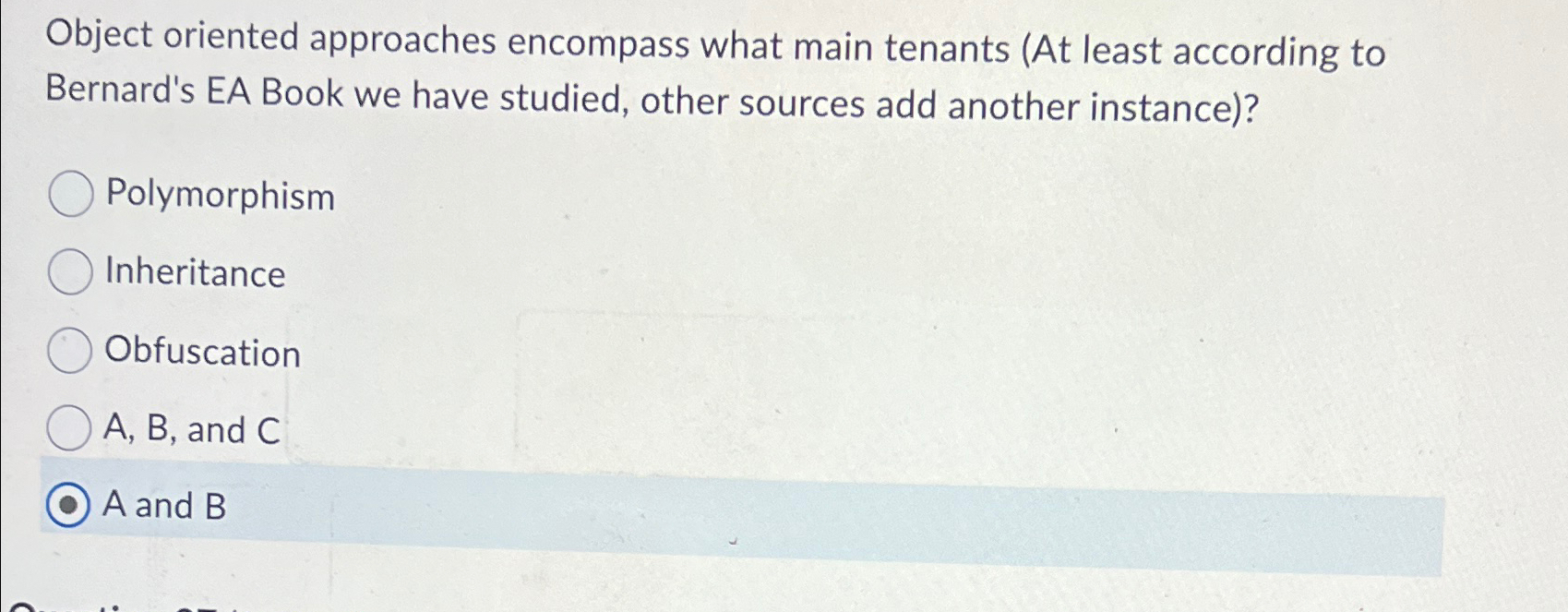 Solved Object oriented approaches encompass what main | Chegg.com