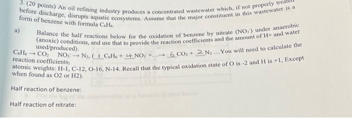 Solved 3. (20 points) An oil refining industry produces a | Chegg.com