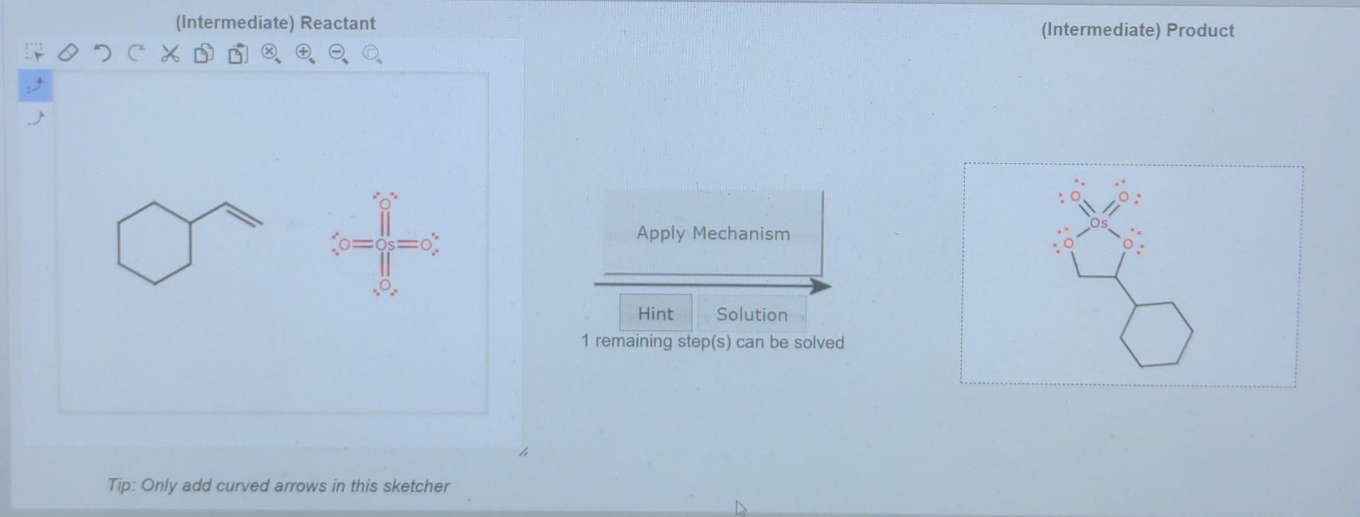 Solved (Intermediate) Product Tip: Only add curved arrows in | Chegg.com