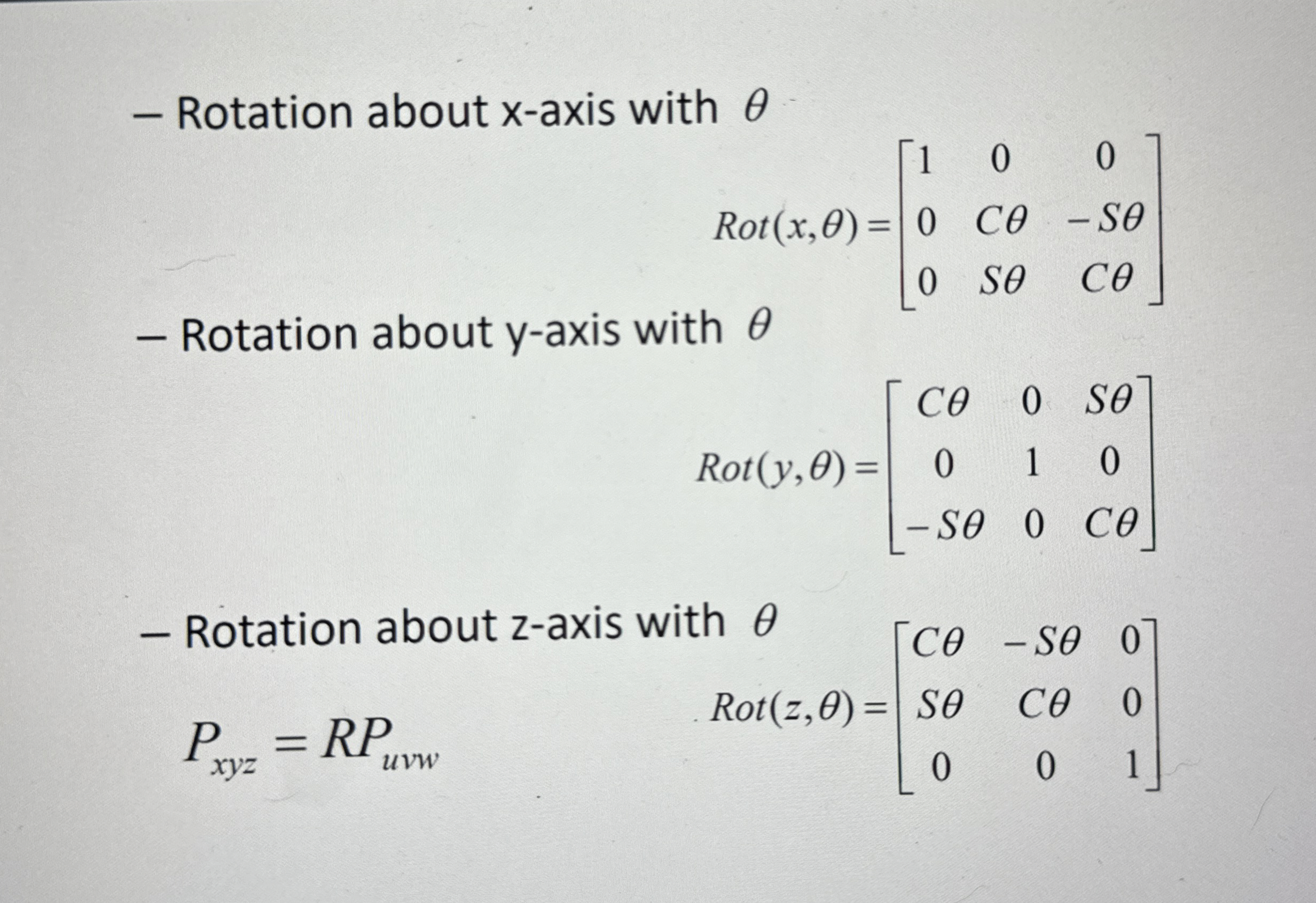 Rotation about x-axis with | Chegg.com
