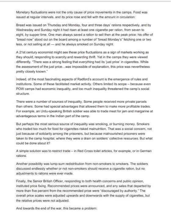 Solved Task: Read Frances Woolley: The POW economy | Chegg.com