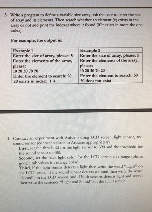Solved Problems 1 Write Program Define Array Size 10 Ask