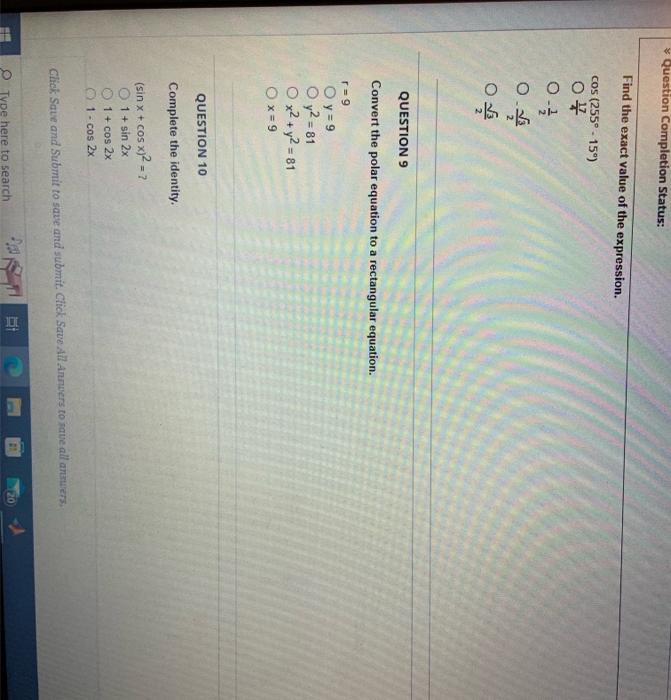 Solved Find the exact value of the expression. | Chegg.com