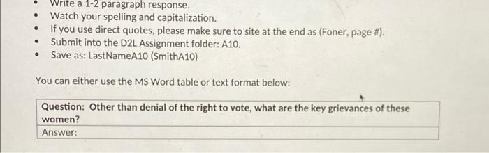 Write a 1-2 paragraph response. • Watch your spelling | Chegg.com