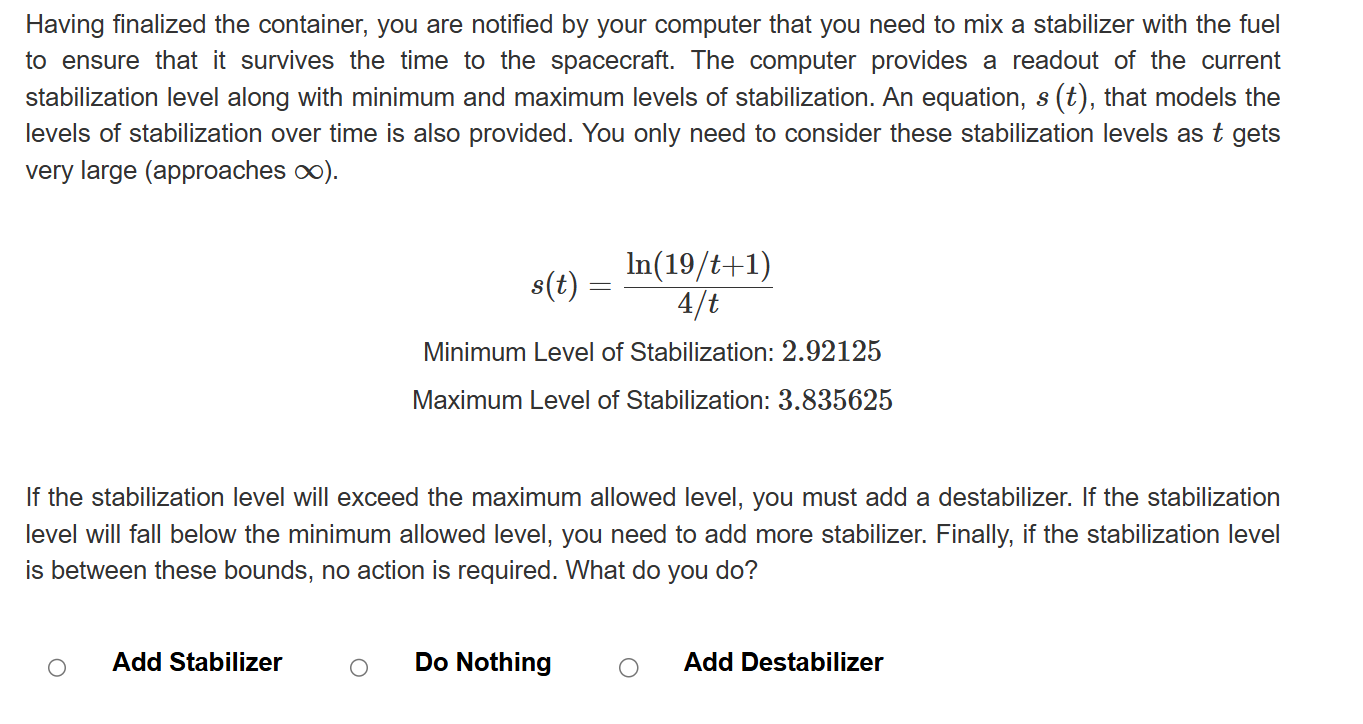 Solved Having finalized the container, you are notified by | Chegg.com