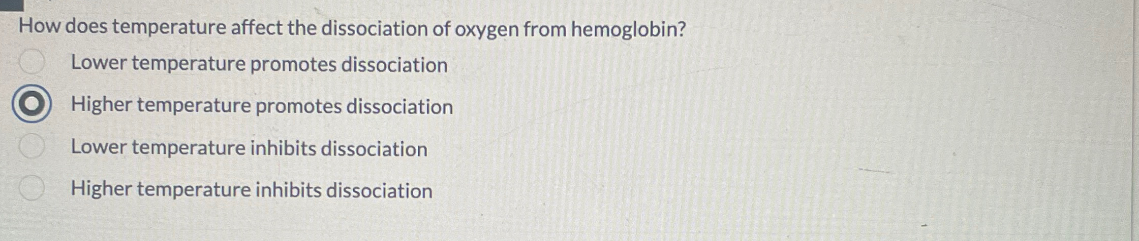 Solved How does temperature affect the dissociation of | Chegg.com