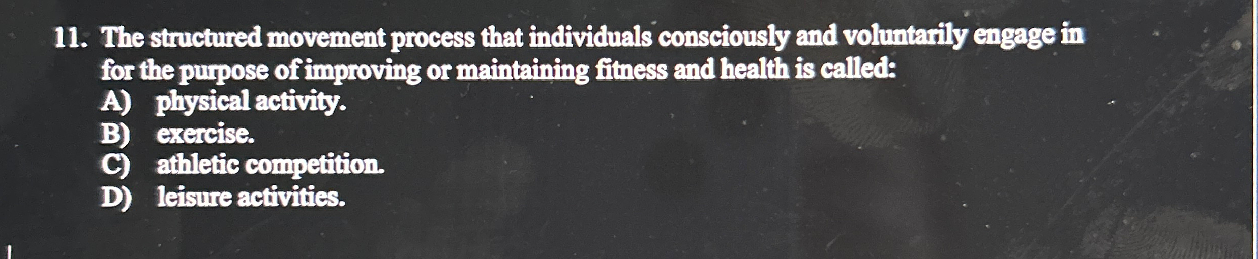 Solved The structured movement process that individuals | Chegg.com