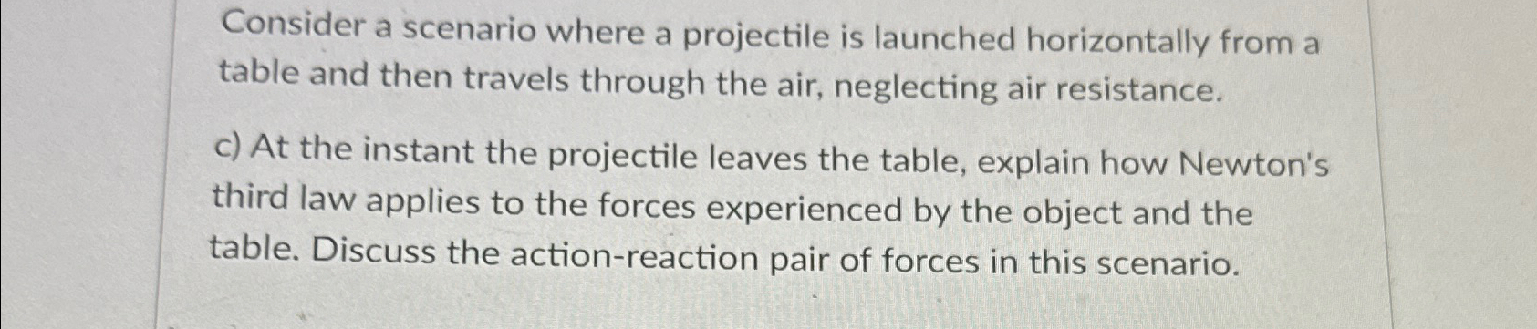 Solved Consider a scenario where a projectile is launched | Chegg.com