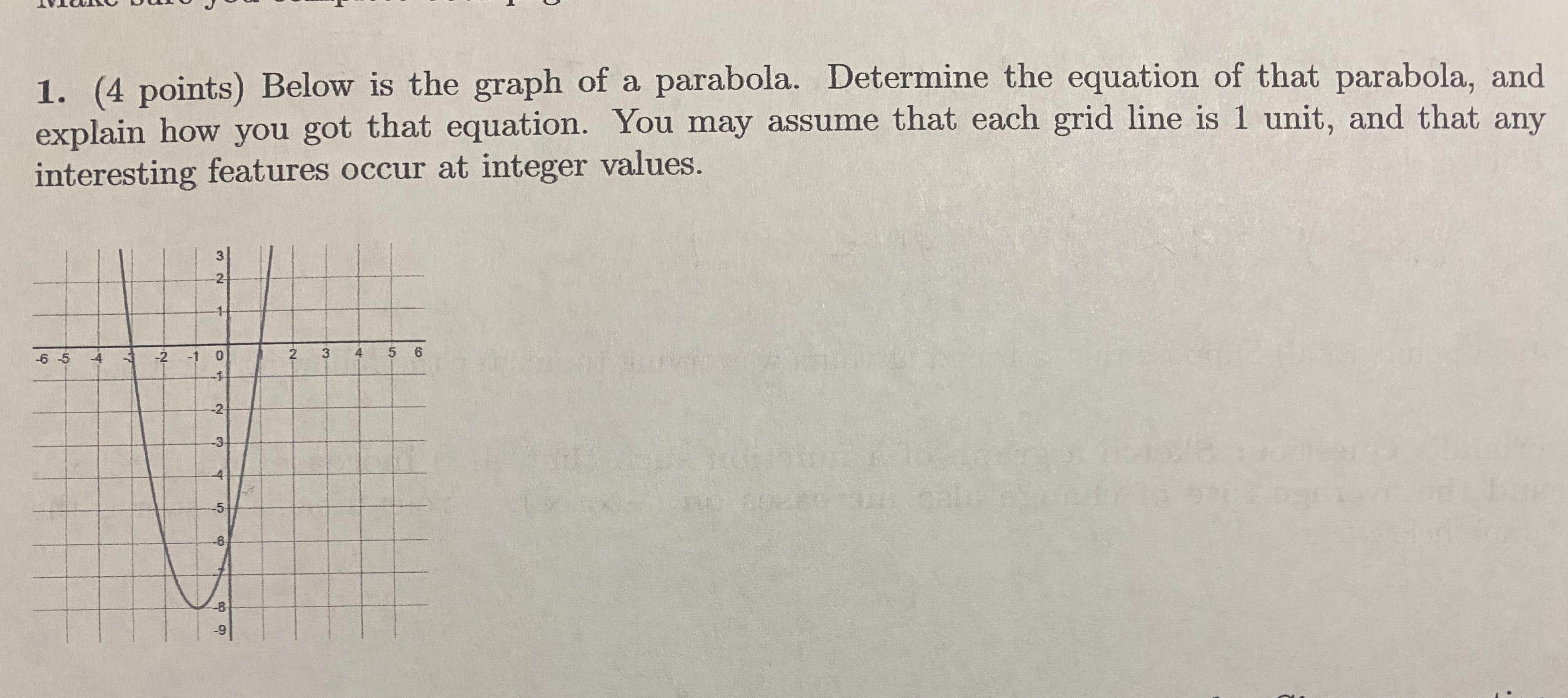Solved answer 1 ﻿and 2 1. (4 ﻿points) ﻿Below is the graph | Chegg.com