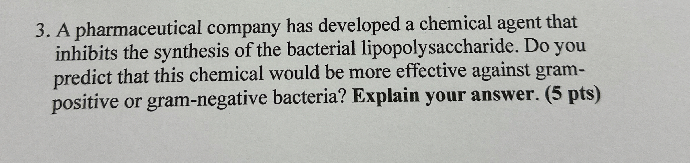Solved A pharmaceutical company has developed a chemical | Chegg.com
