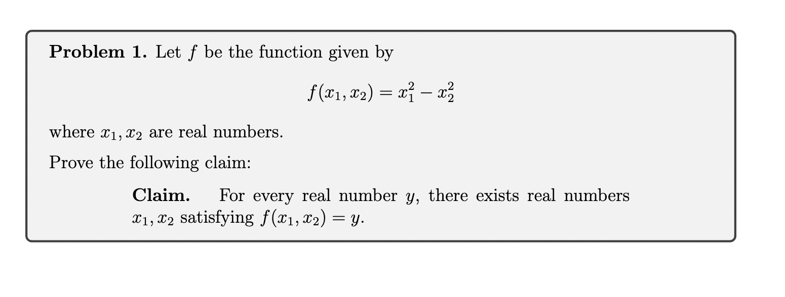 Solved Problem 1. ﻿Let f ﻿be the function given | Chegg.com