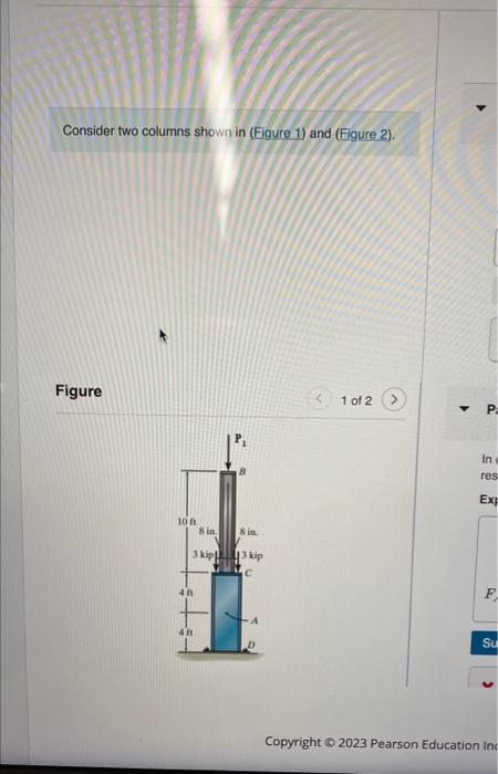 Solved Consider two columns shown in (Figure 1) and (Figure | Chegg.com
