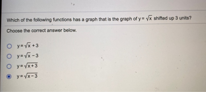 Solved Which of the following functions has a graph that is | Chegg.com