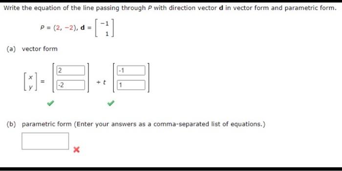 Solved Write The Equation Of The Plane Passing Through P