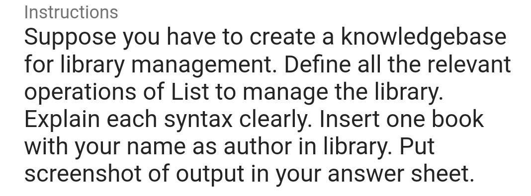 Solved Plz solve the above question in Prolog( AIML) Also | Chegg.com