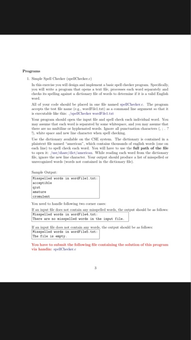 Solved use C programming language to solve this question. | Chegg.com