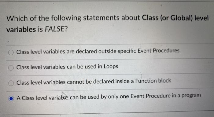 Solved Which of the following statements about Class (or | Chegg.com