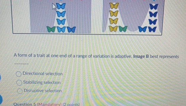 Solved A form of a trait at one end of a range of variation | Chegg.com