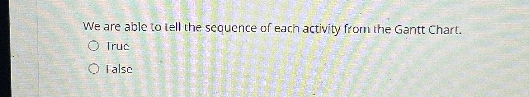 Solved We are able to tell the sequence of each activity | Chegg.com
