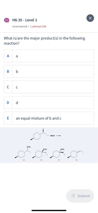 Solved H8.35 - Level 1 Unanswered l attempt left What is/are | Chegg.com