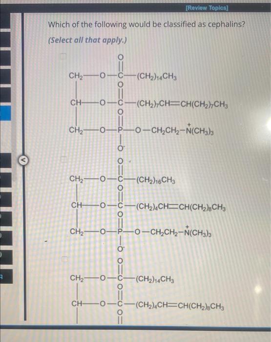Solved Which of the following would be classified as | Chegg.com