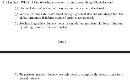 Solved points) Which of the following statement is true | Chegg.com