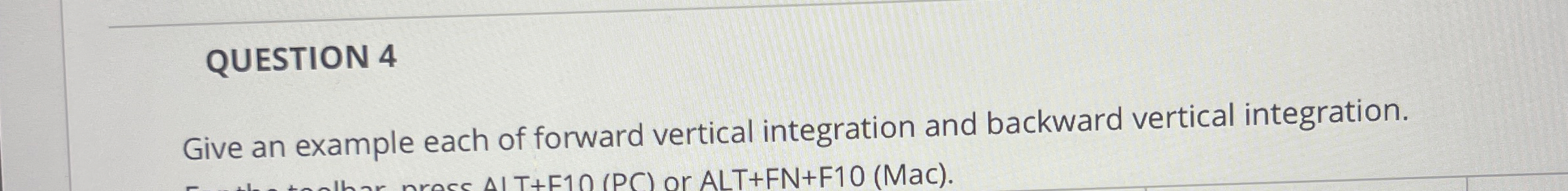Solved QUESTION 4Give an example each of forward vertical | Chegg.com