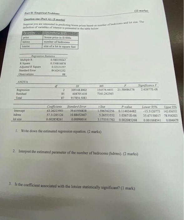 Question ane (Bart A) (S marka) Suppose you are | Chegg.com