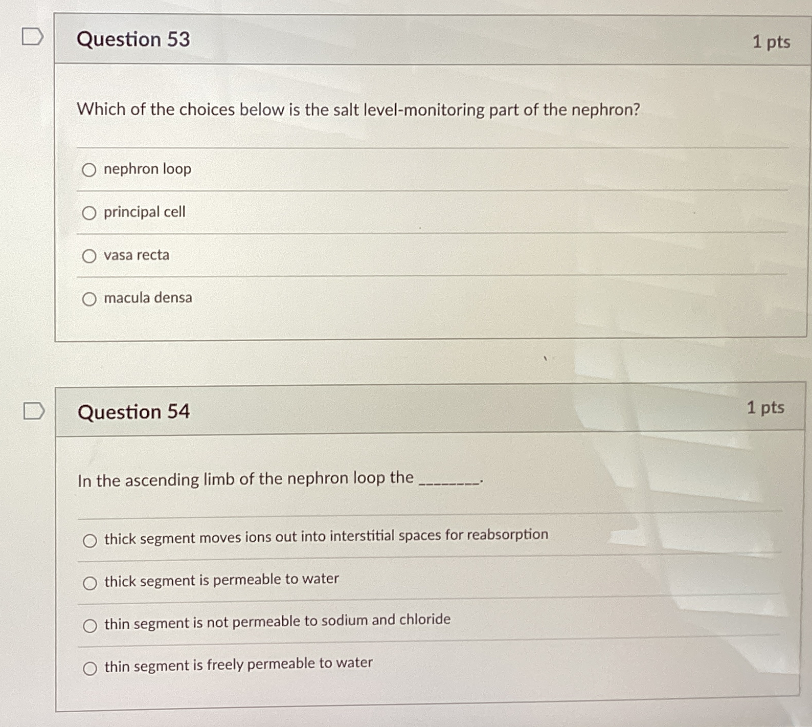 Solved Question 531 ﻿ptsWhich of the choices below is the | Chegg.com