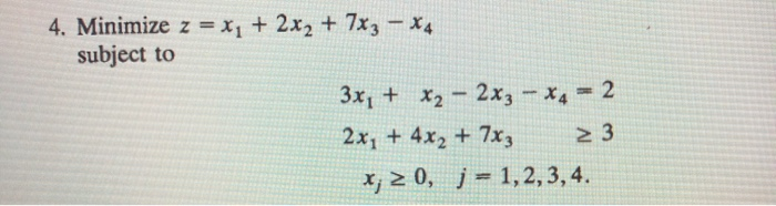 Solved In Exercises 1-4 set up the initial simplex tableau | Chegg.com