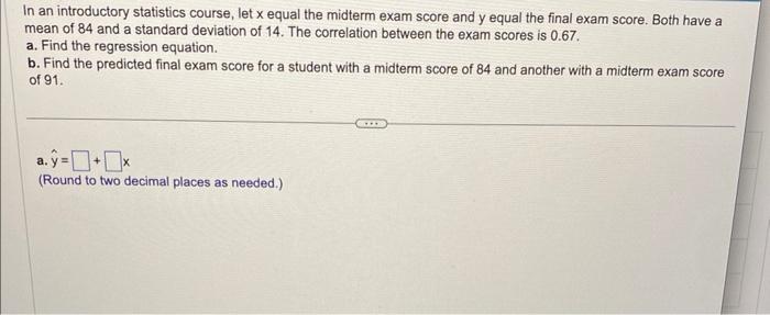 Solved In an introductory statistics course, let x equal the | Chegg.com