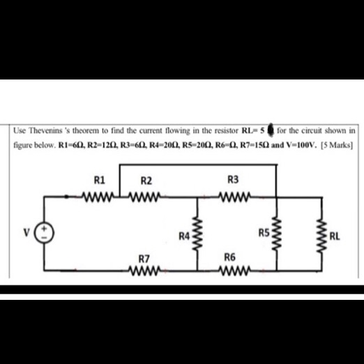 Solved Use Thevenins 's theorem to find the current flowing | Chegg.com