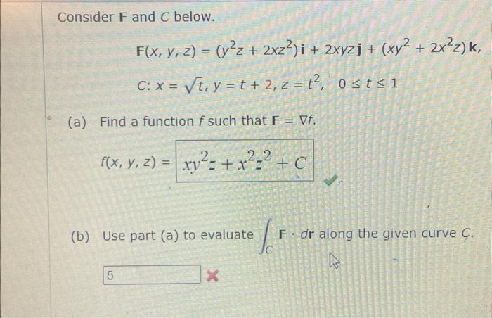 Solved Consider F and C below. | Chegg.com