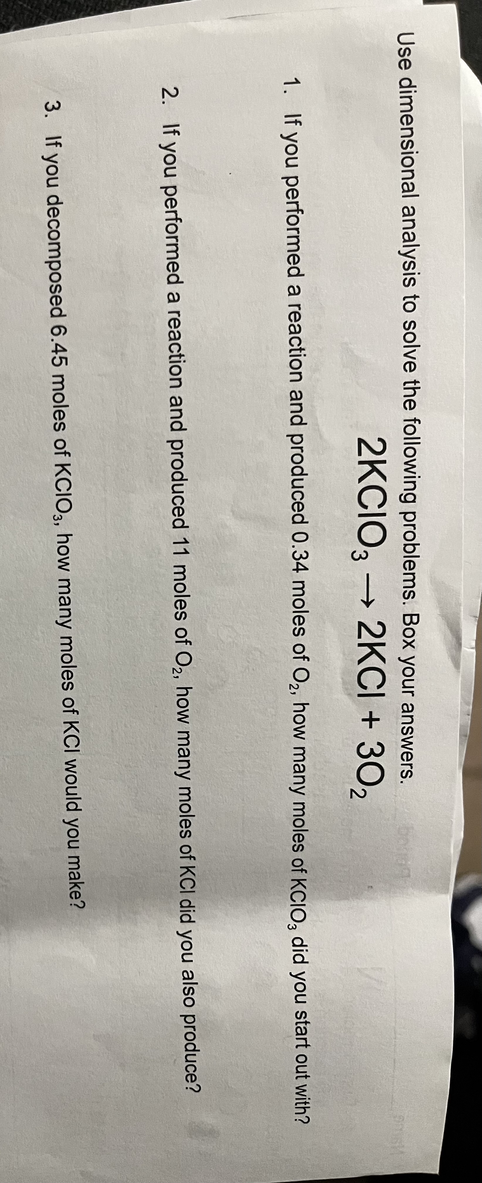 Solved Use dimensional analysis to solve the following | Chegg.com