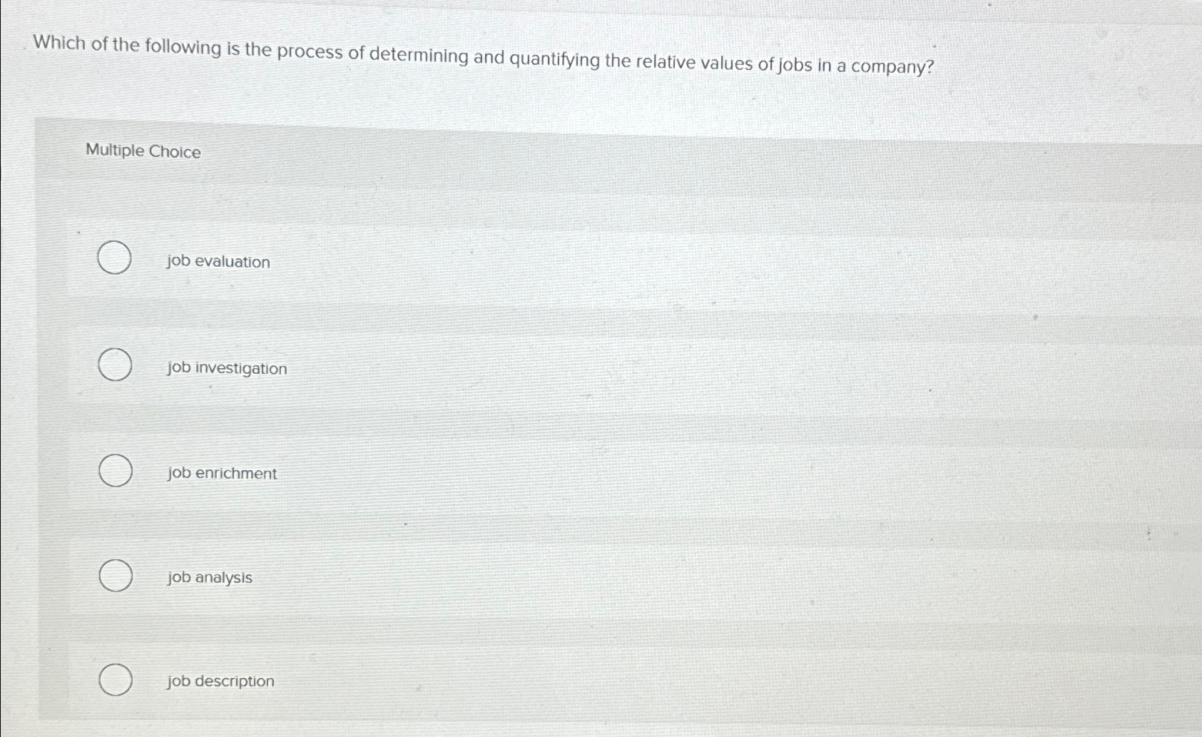 Solved Which of the following is the process of determining | Chegg.com