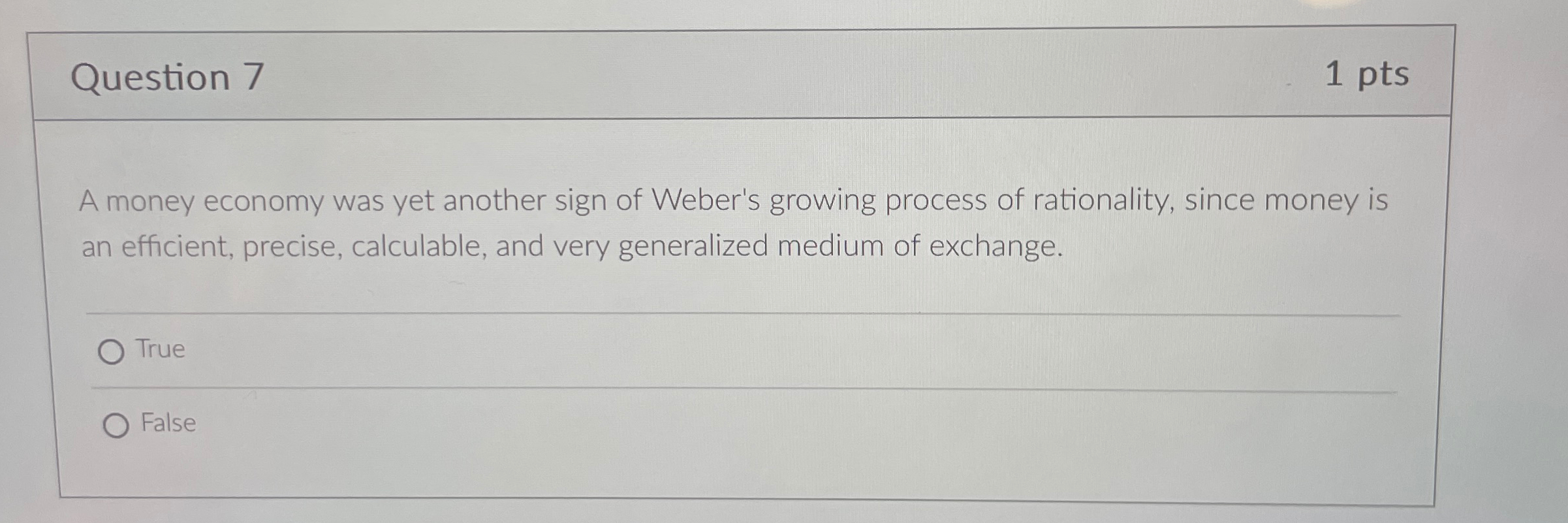 Solved Question 71 ﻿ptsA money economy was yet another sign | Chegg.com