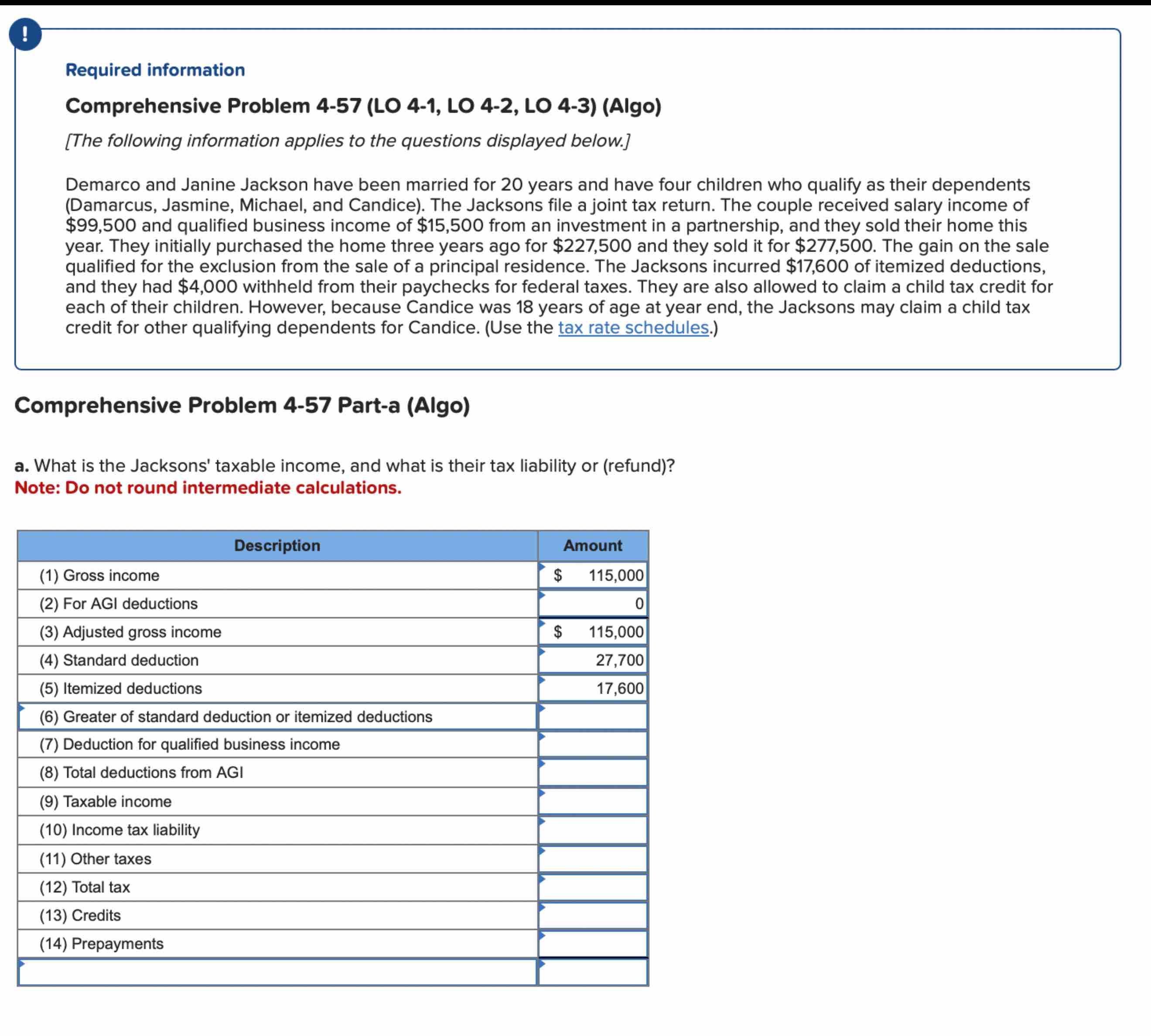 Solved !Required informationComprehensive Problem 4-57 (LO | Chegg.com