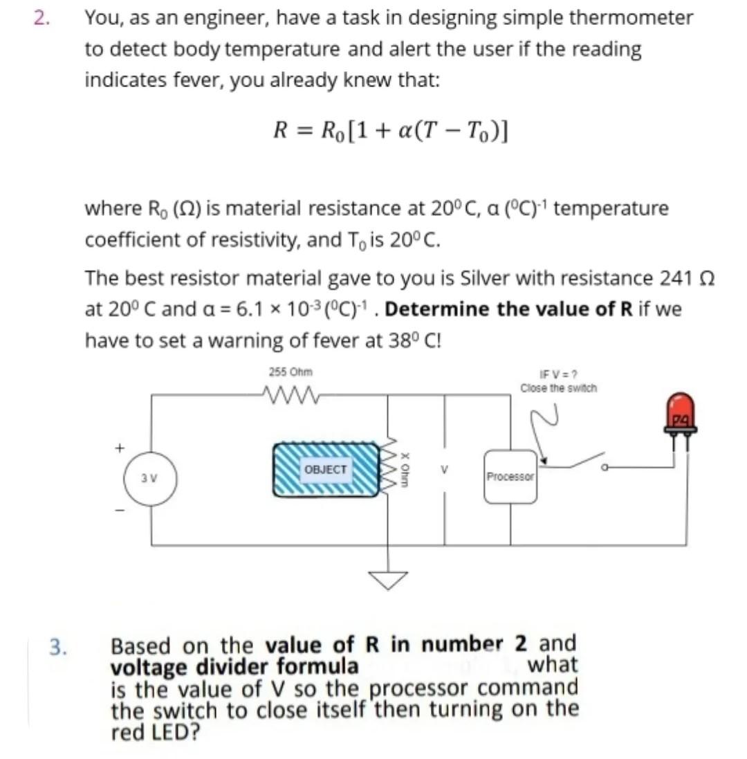 Solved You, as an engineer, have a task in designing simple | Chegg.com