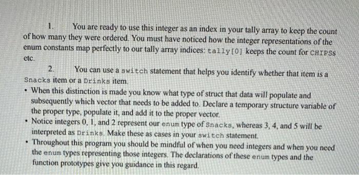 Solved - Practice with enum types - Practice with structures | Chegg.com