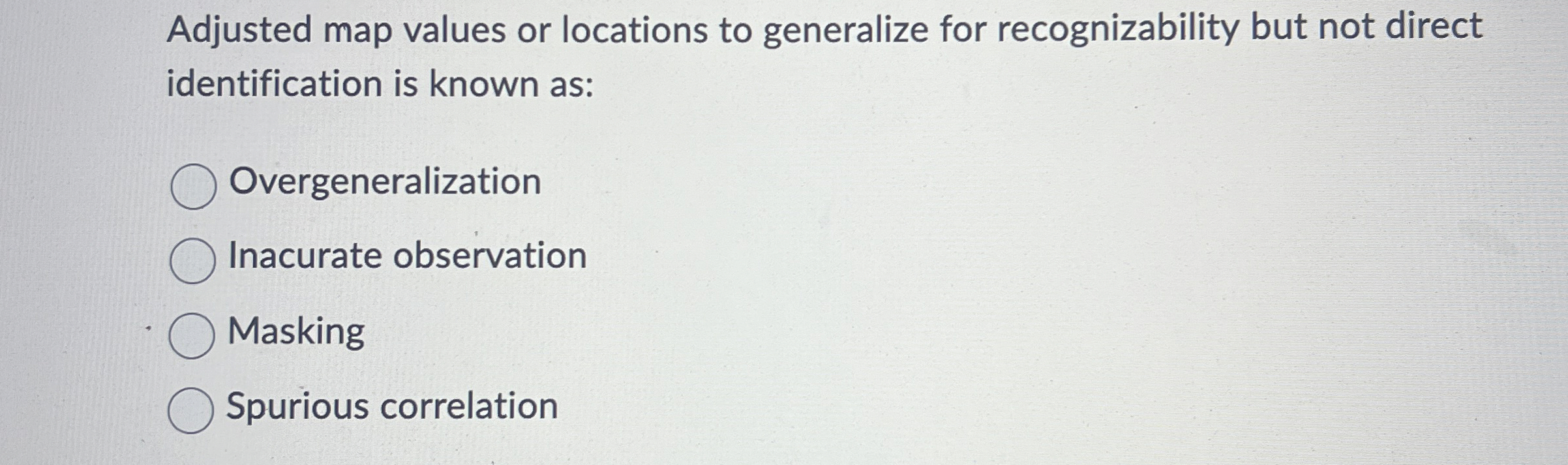 Solved Adjusted map values or locations to generalize for | Chegg.com
