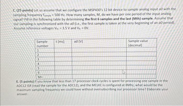 Solved Problem \#1. (40 points) ADC. Your task is to write a | Chegg.com