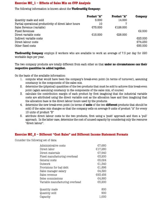 Exercise CFS_1 - Conselidation effect and entries (at | Chegg.com