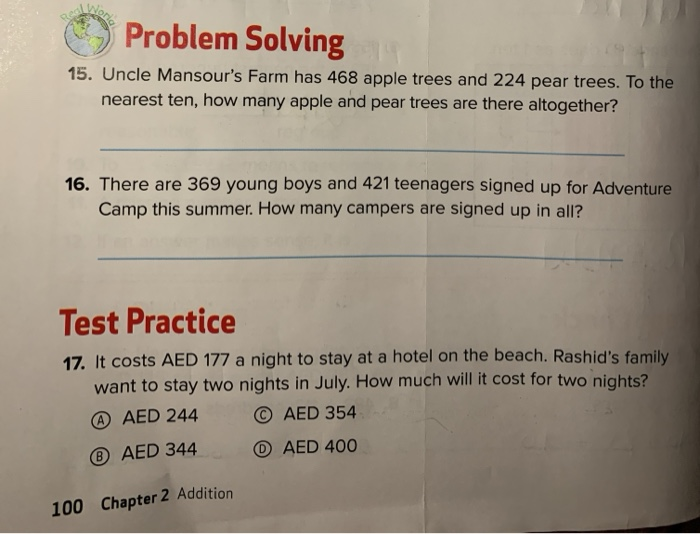 Solved Use the addition table. 3. Circle two squares that | Chegg.com