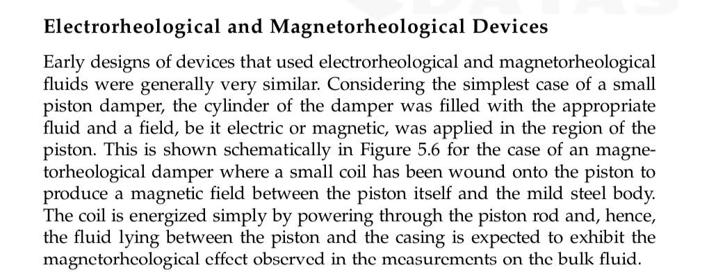 Electrorheological and Magnetorheological Devices | Chegg.com